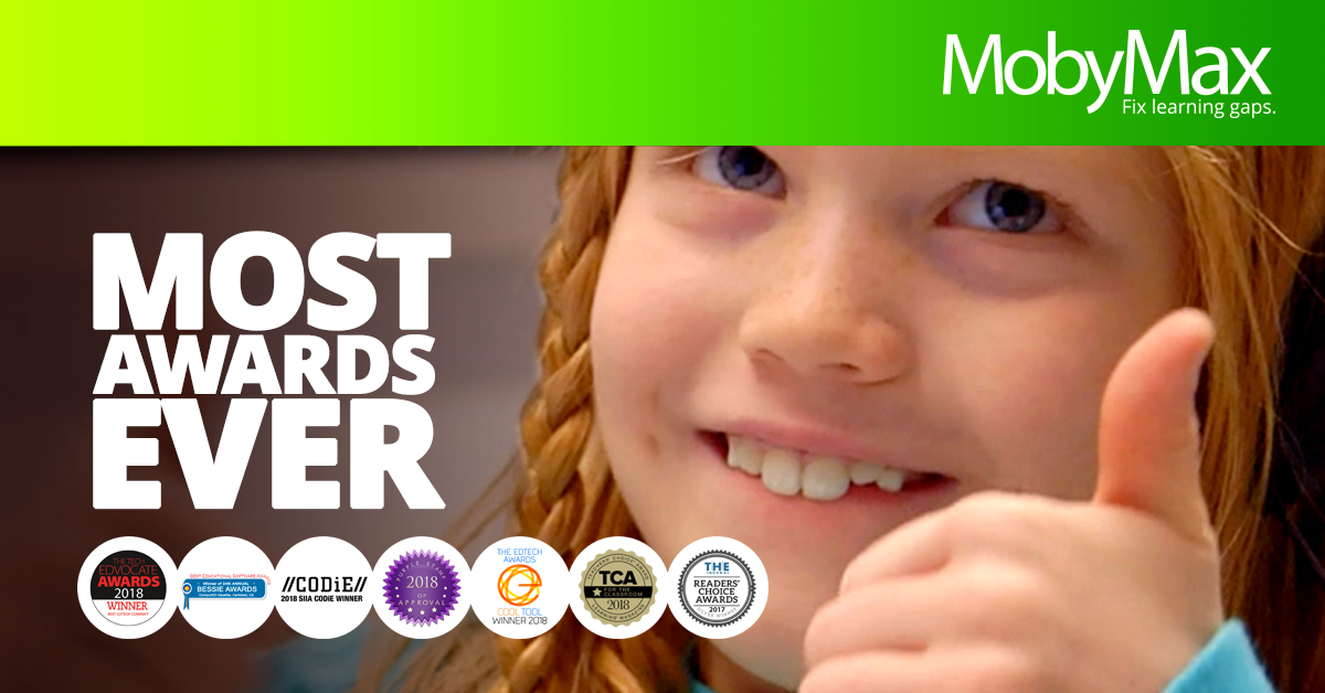 MobyMax Sets Record With 49 Tech Ed Award Wins in 2018